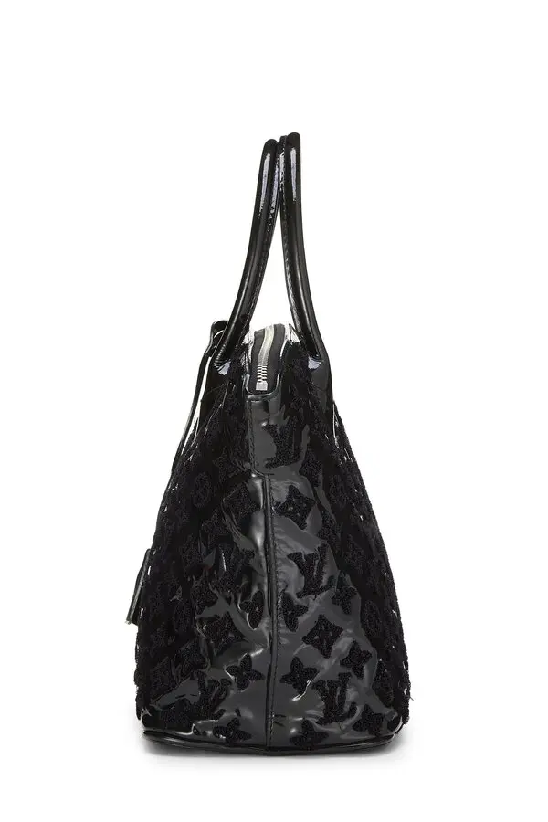 LOUIS VUITTON Monogram Patent Fascination Lockit - Black