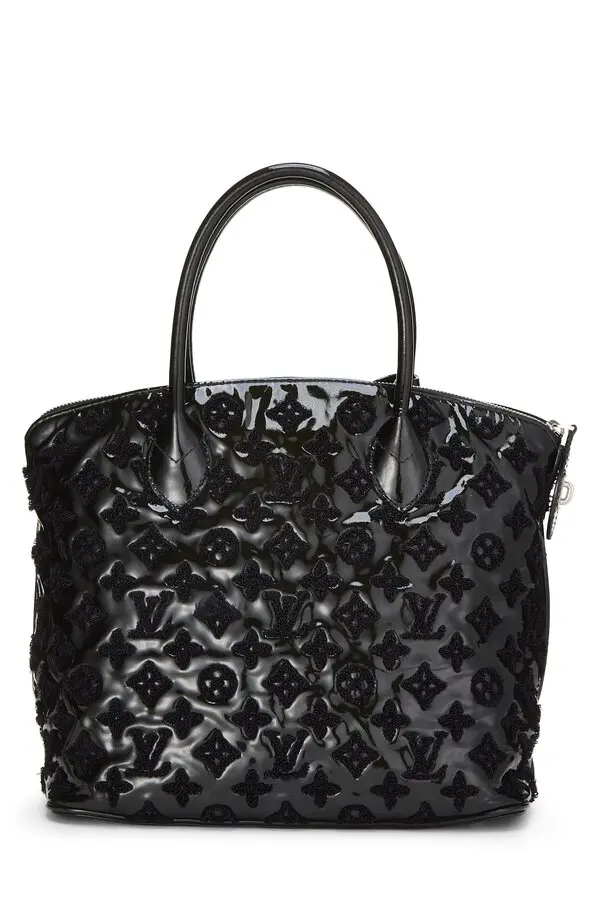 LOUIS VUITTON Monogram Patent Fascination Lockit - Black