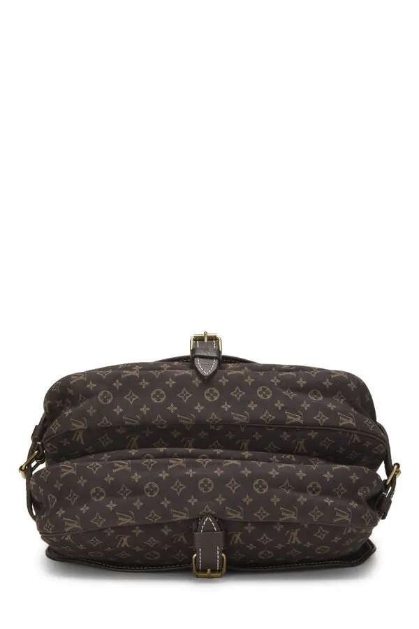 LOUIS VUITTON Monogram Mini Lin Saumur 30 - Brown