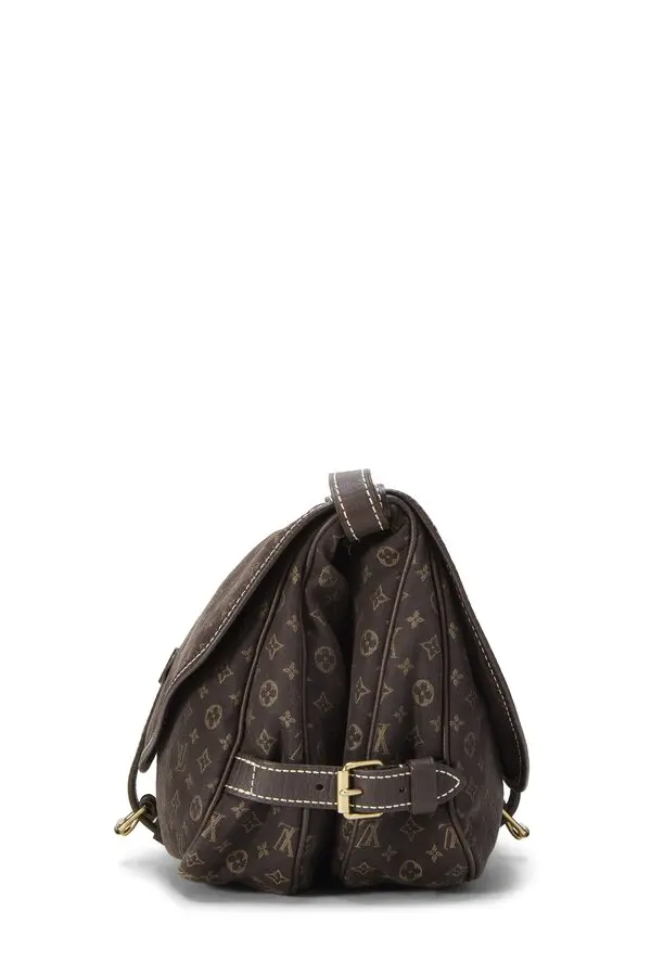 LOUIS VUITTON Monogram Mini Lin Saumur 30 - Brown
