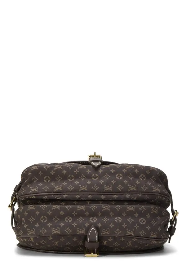 LOUIS VUITTON Monogram Mini Lin Saumur 30 - Brown