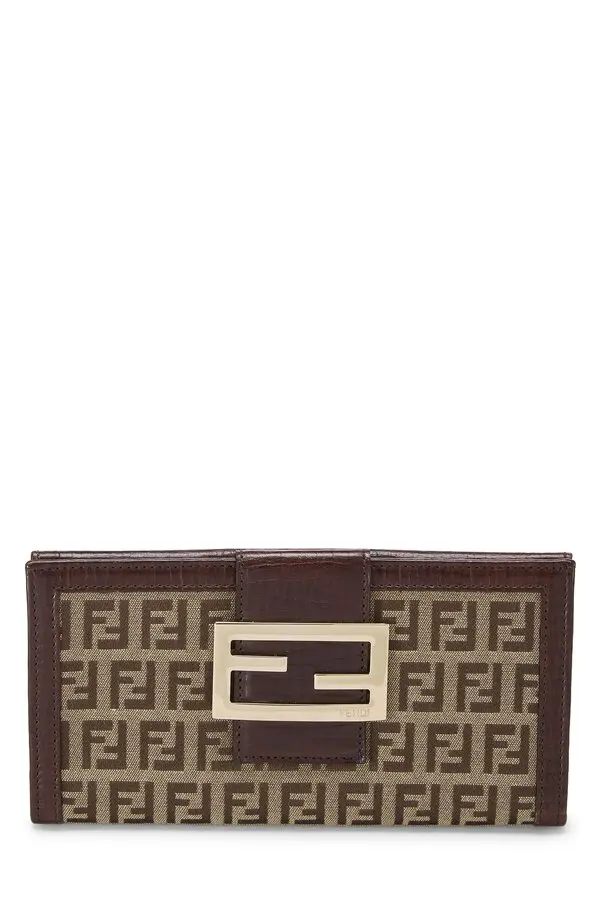 Fendi Zucchino Canvas Long Wallet