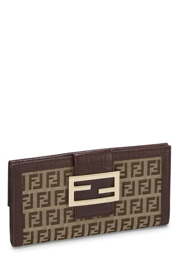 Fendi Zucchino Canvas Long Wallet