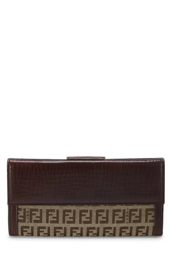 Fendi Zucchino Canvas Long Wallet