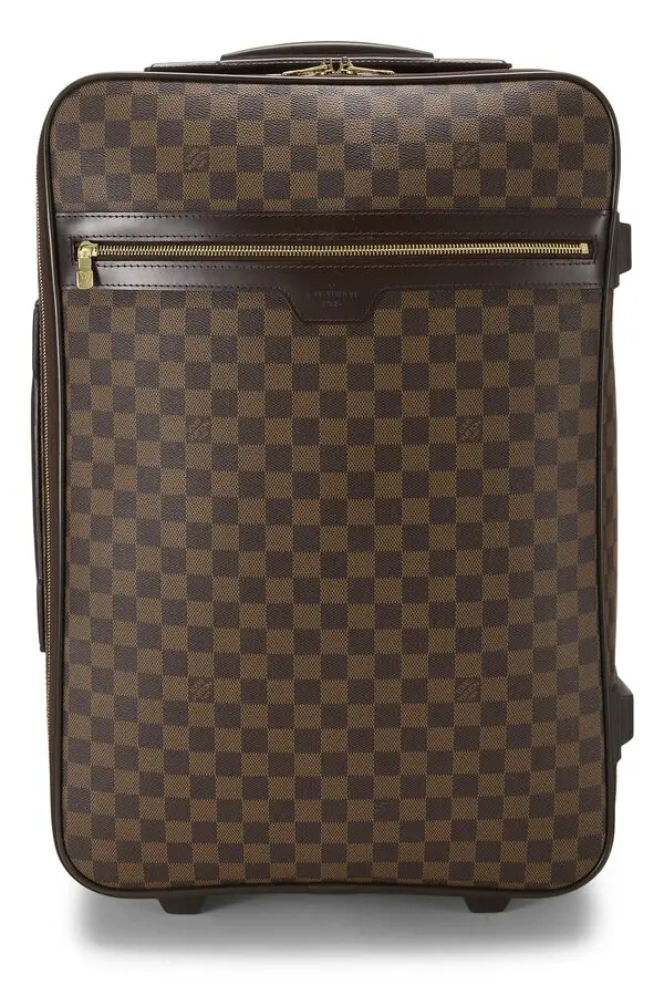 LOUIS VUITTON Damier Ebene Pegase 55 Trolley - Brown