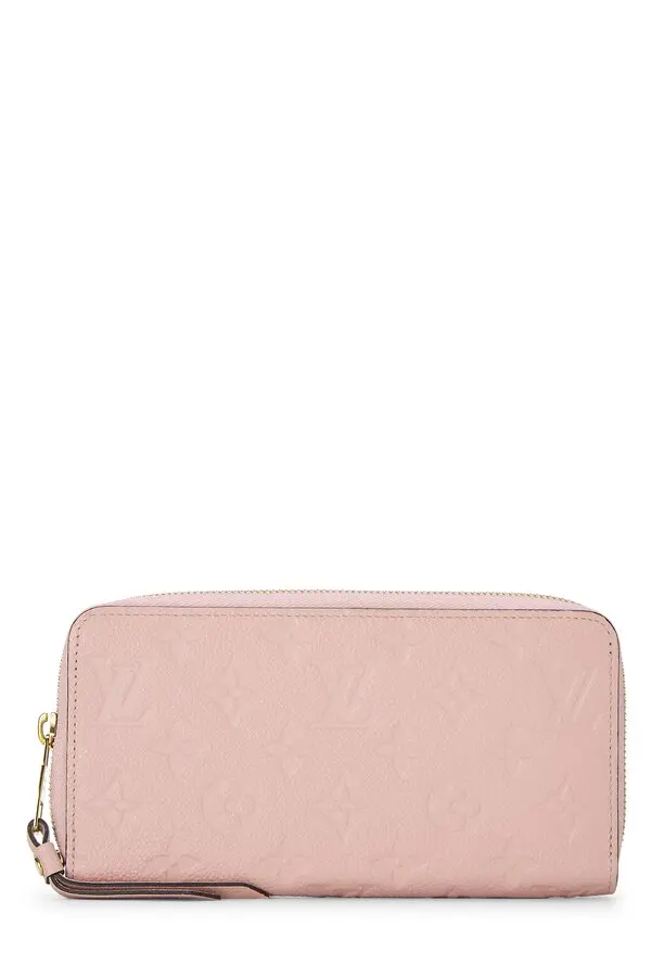LOUIS VUITTON Monogram Empreinte Zippy Wallet - Pink