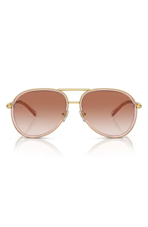 Versace 60mm Gradient Pilot Sunglasses - Pink Grad  display picture 2