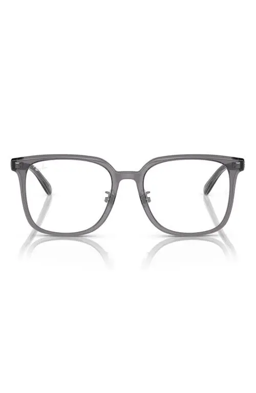 Ray-ban 54mm Square Frame Optical Glasses - Transparent Grey