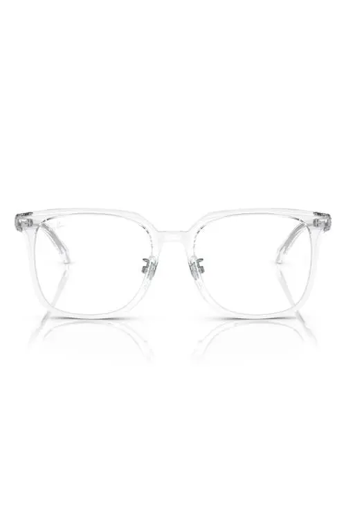 Ray-ban 54mm Square Frame Optical Glasses - Turtledove