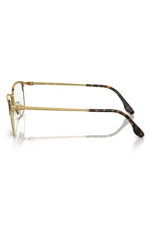Ray-ban 54mm Rectangle Eyeglasses - Havana