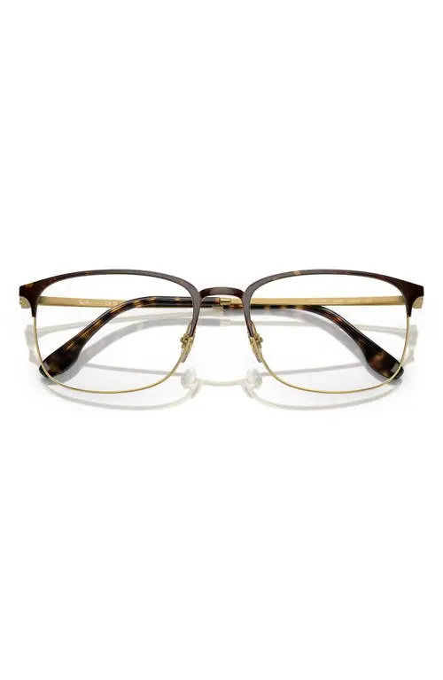 Ray-ban 54mm Rectangle Eyeglasses - Havana