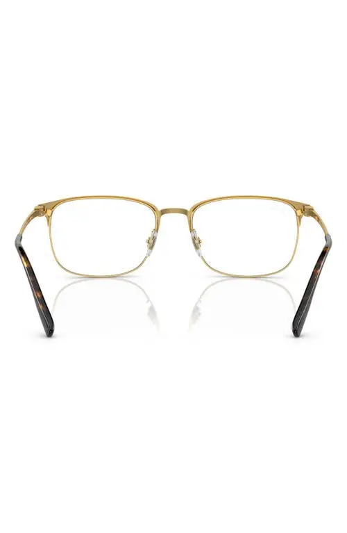 Ray-ban 54mm Rectangle Eyeglasses - Havana