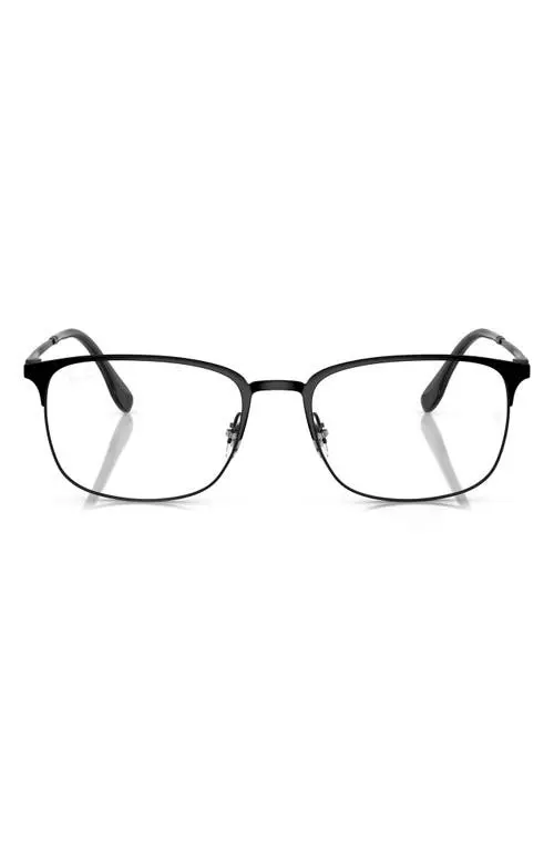 Ray-ban 54mm Rectangle Eyeglasses - Matte Black