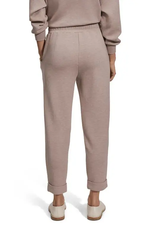 Varley Rolled Cuff Knit Pants - Taupe Marl