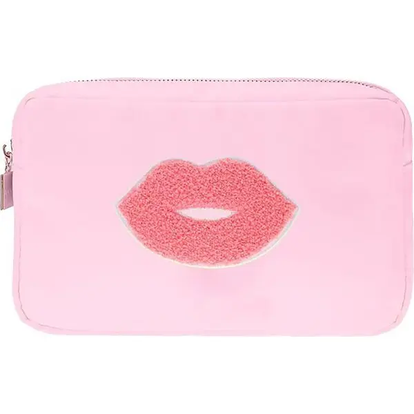 BLOC BAGS Medium Kiss Cosmetic Bag - Baby Pink