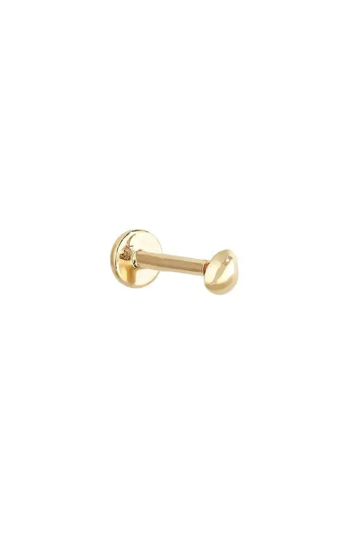 Monica Vinader Nura Mini Pebble Single Flat Back Stud - Gold