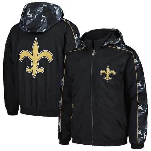 STARTER New Orleans Saints Thursday Night Gridiron Full-zip Hoodie