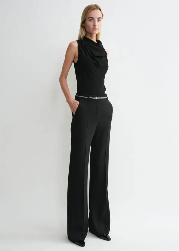TotêMe Evening Trousers Black Editorialist