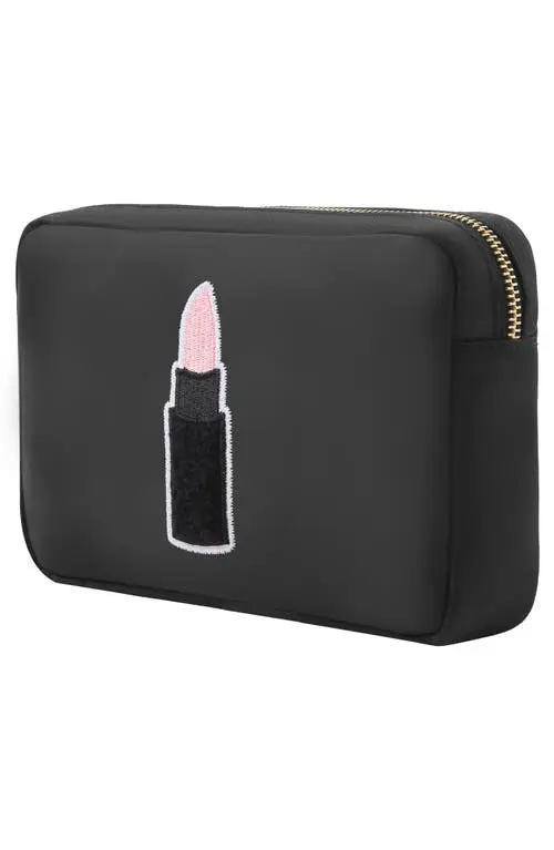 BLOC BAGS Medium Lipstick Cosmetic Bag - Black