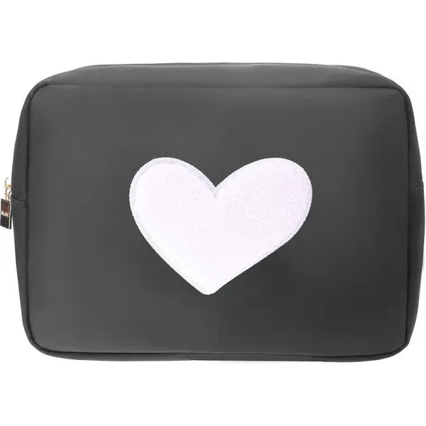 BLOC BAGS Xl Heart Cosmetics Bag - Black