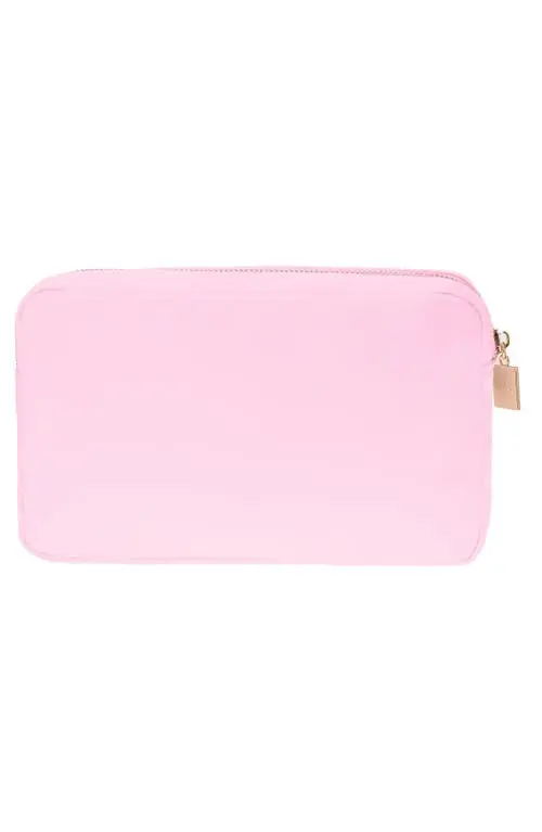 BLOC BAGS Star Appliqué Cosmetics Bag - Baby Pink