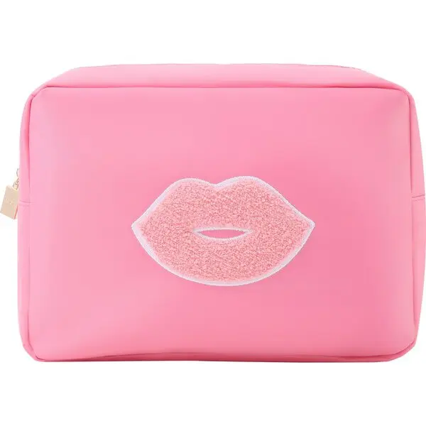 BLOC BAGS Extra Large Kiss Cosmetic Bag - Bubblegum Pink