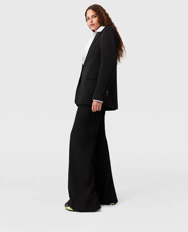 Stella McCartney Wool Flannel Tailored Trousers - Black
