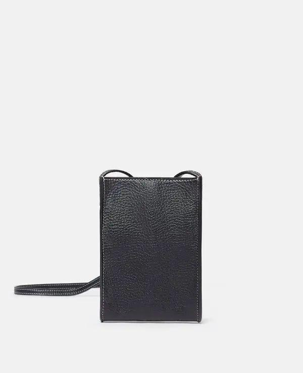 Stella McCartney Logo Grainy Alter Mat Crossbody Phone Pouch