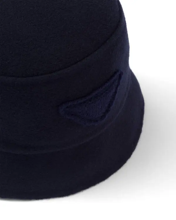 Prada Velour Cloth Bucket Hat - Blue
