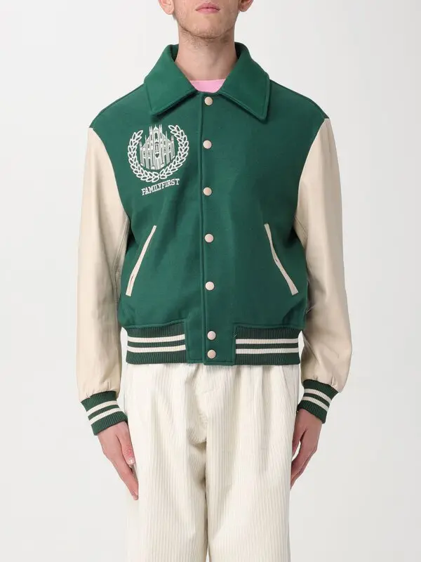 FAMILY FIRST Varsity Jacket With Embroidered Logo