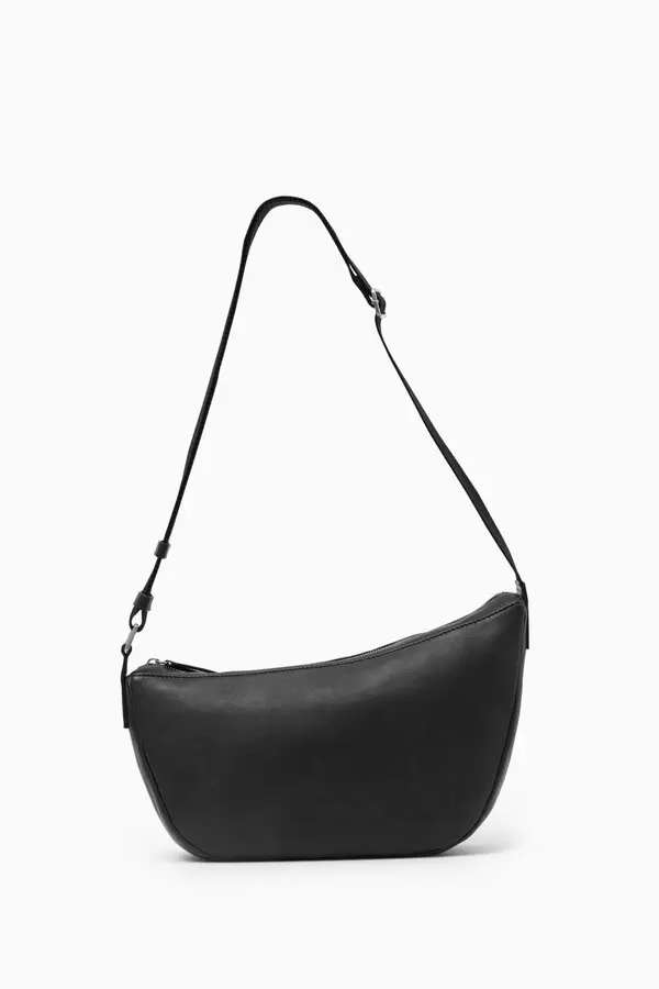 Cos Crescent Crossbody Leather
