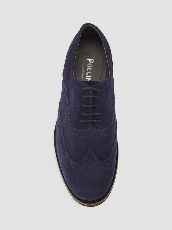 POLLINI Coringto Suede Wingtip Lace-up Derbys