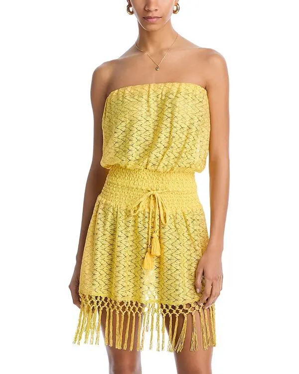 Ramy Brook Lauryn Swim Coverup Dress - Lemon Drop