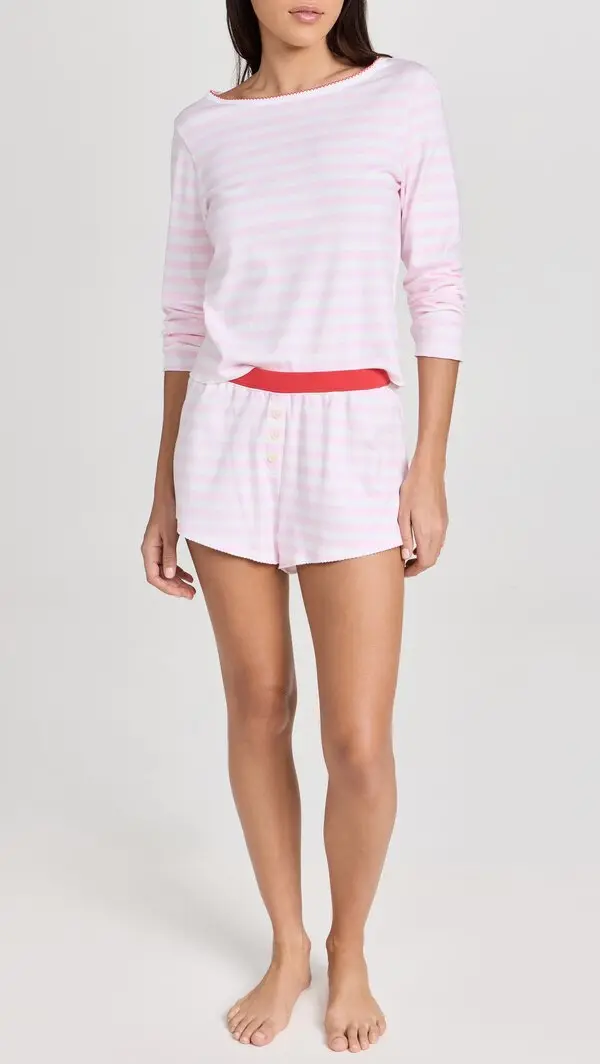 Morgan Lane Tate Shorts - Candy Cane