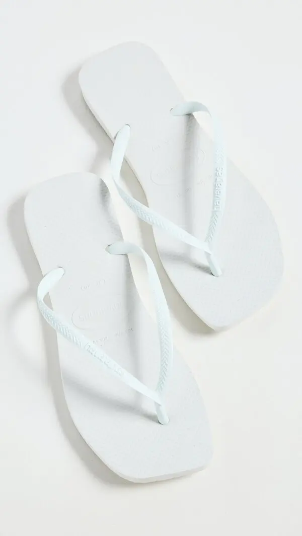 Havaianas Slim Square Flip Flops - White