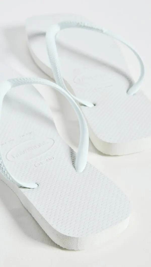 Havaianas Slim Square Flip Flops - White