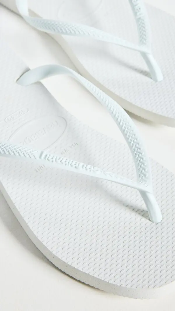 Havaianas Slim Square Flip Flops - White