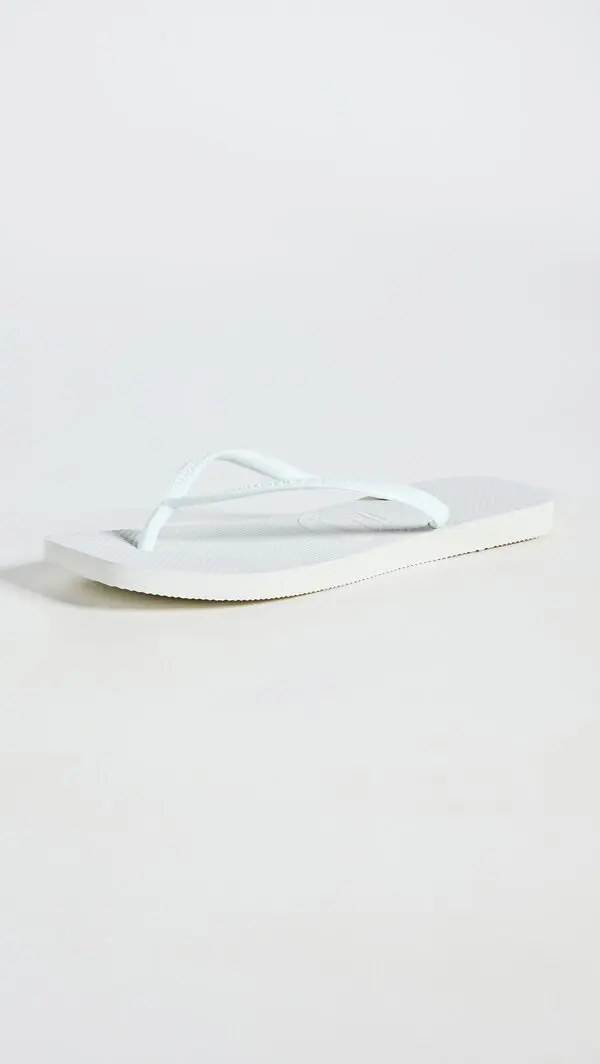 Havaianas Slim Square Flip Flops - White