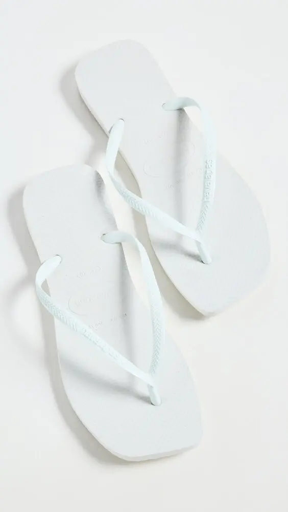Havaianas Slim Square Flip Flops - White