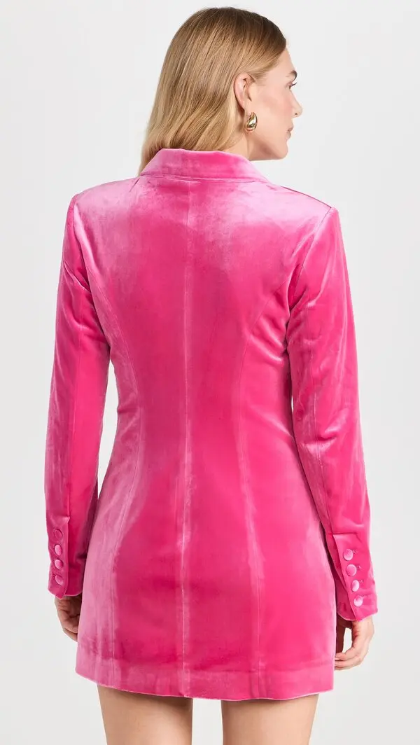 Good American Velvet Exec Blazer Dress
