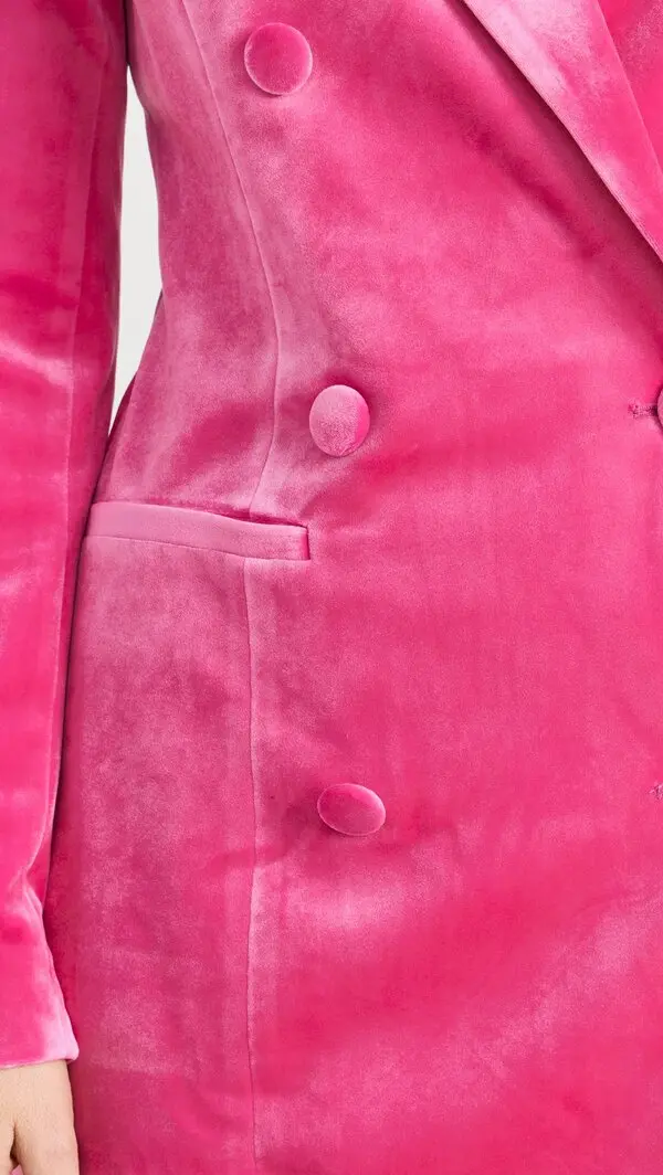 Good American Velvet Exec Blazer Dress