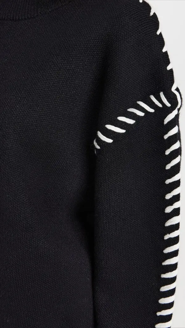 English Factory Whip Stitch Heavy Knit Sweater