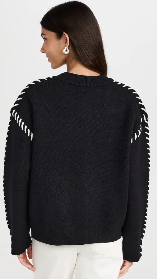 English Factory Whip Stitch Heavy Knit Sweater