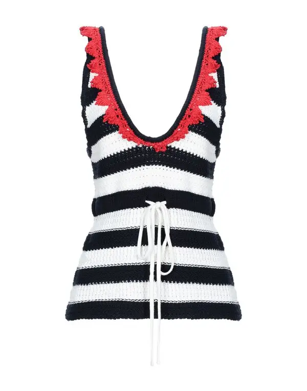 P JEAN Knitted Striped Top
