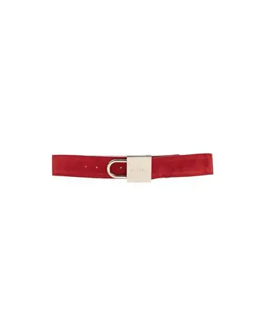 Buscemi Belt Soft Leather In Red - 78% Off | Editorialist