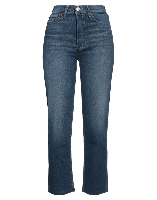 RE/DONE High Waisted Tapered Leg Jeans