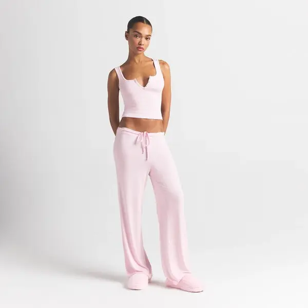 SKIMS Sleep Straight Leg Pant - Bloom