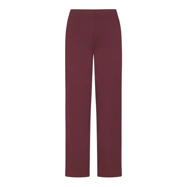 SKIMS Sleep Straight Leg Pant - Oxblood