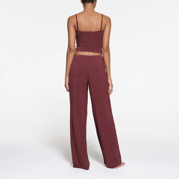 SKIMS Sleep Straight Leg Pant - Oxblood