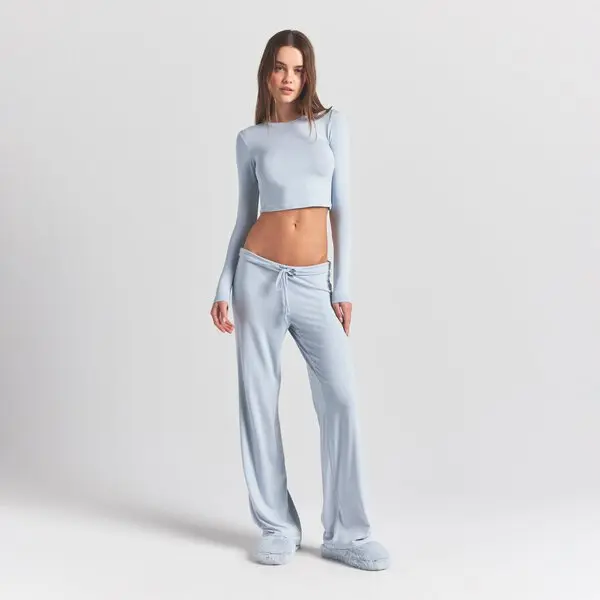 SKIMS Sleep Straight Leg Pant - Zen Blue